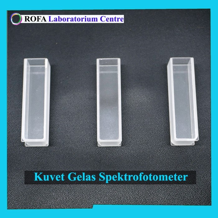 Jual Produk Ready Kuvet Gelas Spektrofotometer / Glass Cuvette ...