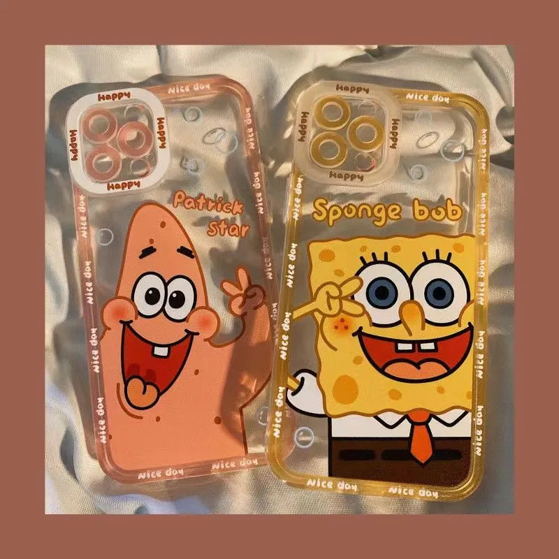 Jual Premium Transparan Kartun Spongebob Anti Shock Soft Casing Hp ...