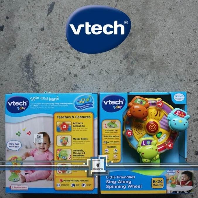 Jual Vtech Little Friendlies SING ALONG SPINNING WHEEL - Numbers ...