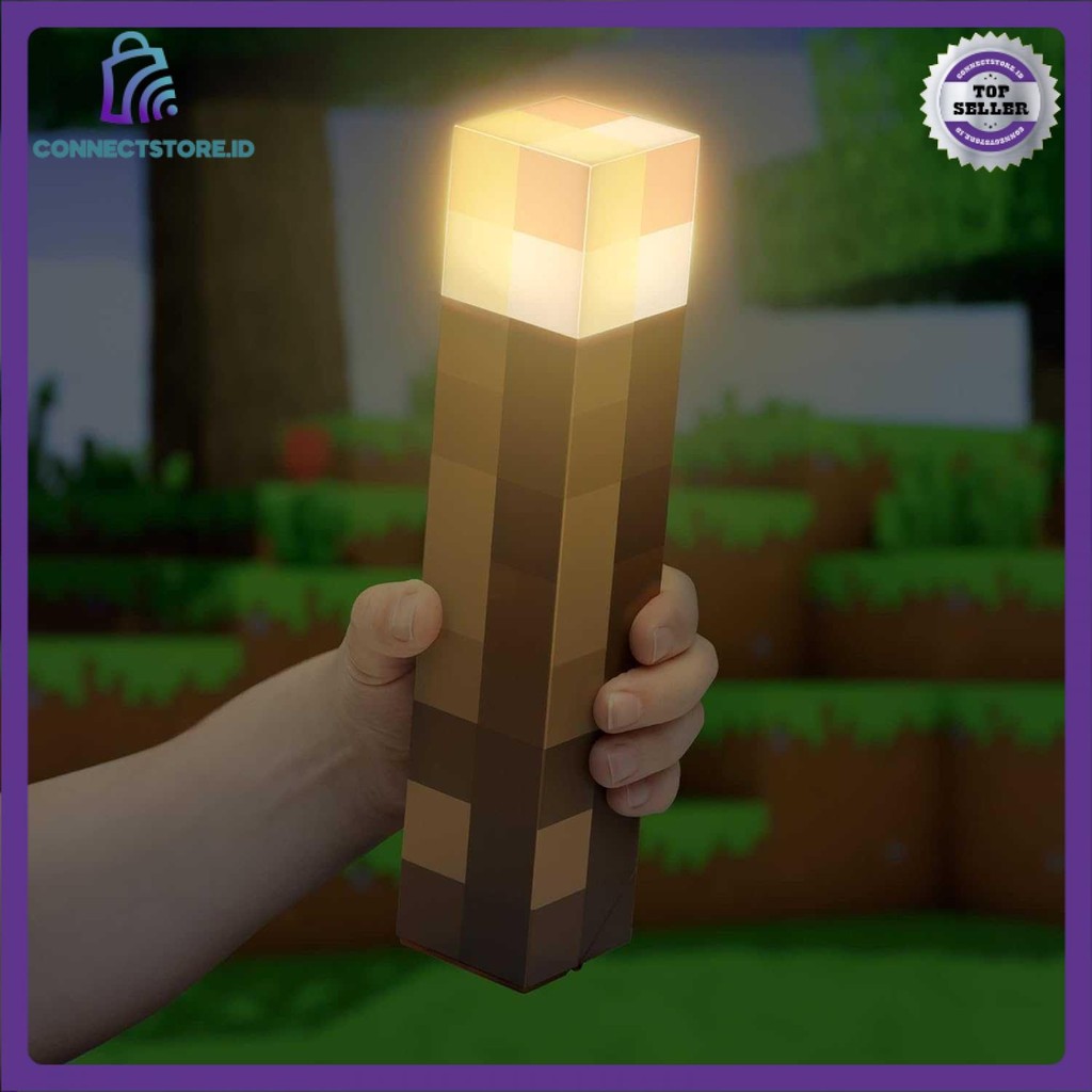 Jual Lampu Led Minecraft Torch Night Light Rechargeable Warm White ...