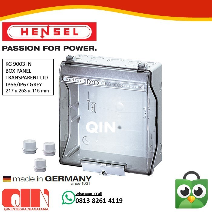 Jual Box Panel Hensel Polystyrene 217X253X115 Mm Ip66 Kg 9003 Grey ...