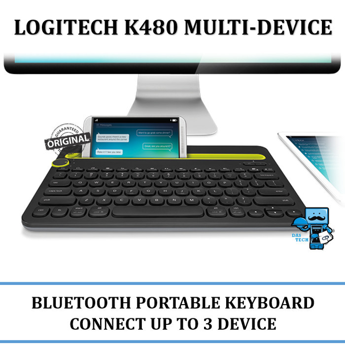 Jual Keyboard Bluetooth Wireless Logitech K480 - Multi Device Mini ...