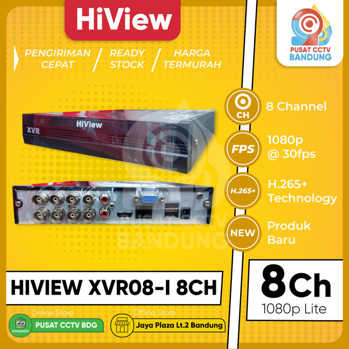 Jual TERMURAH - DVR Hiview XVR08-I 8 Channel / Hiview DVR 8CH 2MP Decoder Bergaransi Resmi ...