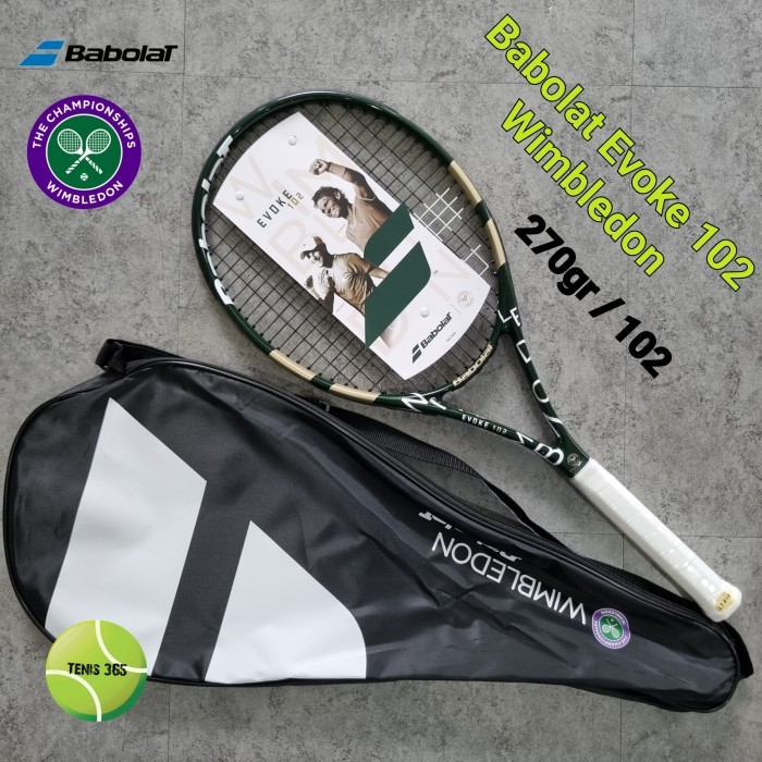 Jual Raket Tenis Babolat Evoke 102 Wimbledon ( 270gr / 102" ) | Shopee ...