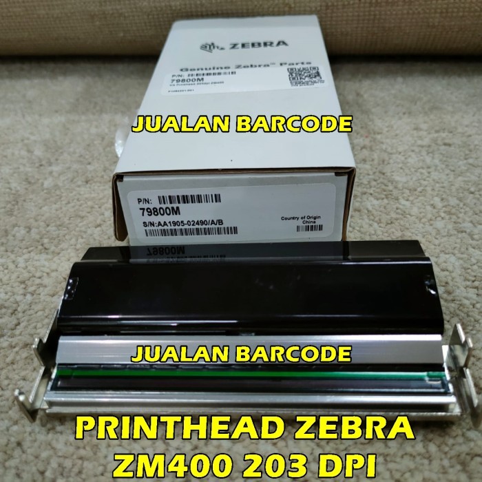 Jual ZEBRA PRINTER BARCODE PRINTHEAD ZM400 ZM 400 ZM-400 203 DPI ...