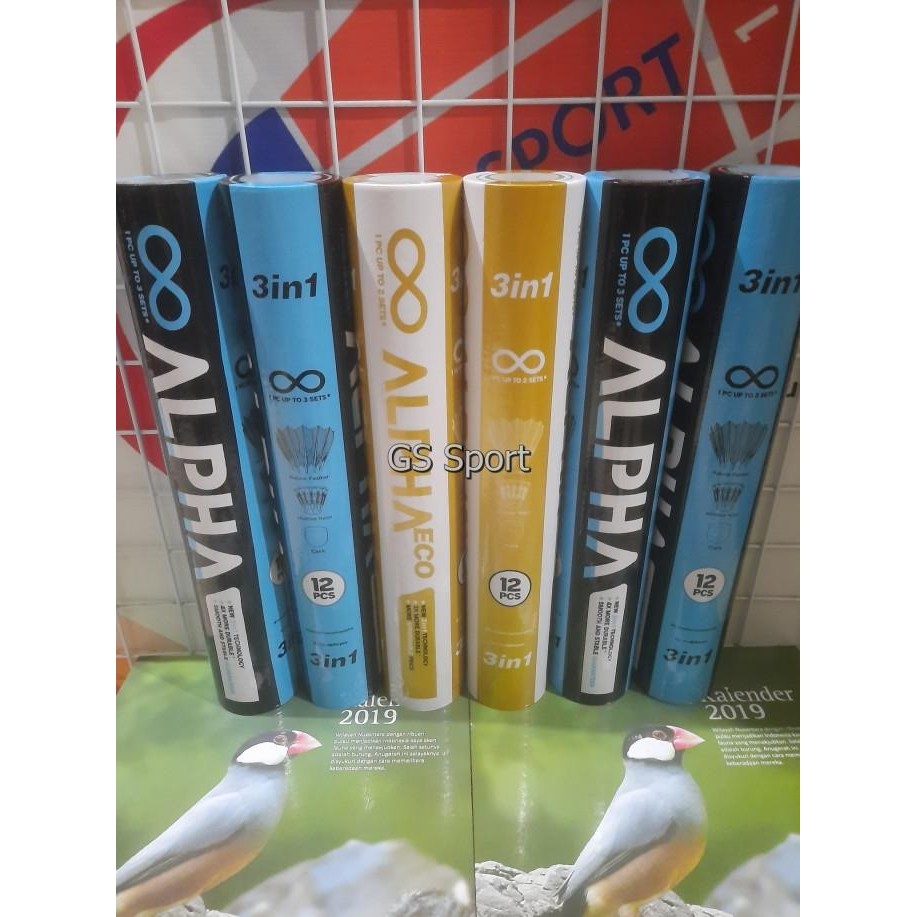 Jual SHUTTLECOCK ALPHA 3IN1 BY ALPHA PRO | Shopee Indonesia