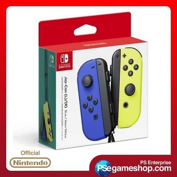 Jual Promo Nintendo Switch Joy Con (Blue/Neon Yellow) | Shopee Indonesia