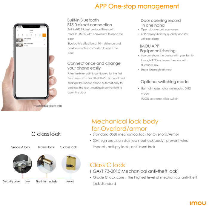 Jual TERBARUUU Imou Smart Door Lock / Kunci Pintu Digital K2C | Shopee ...