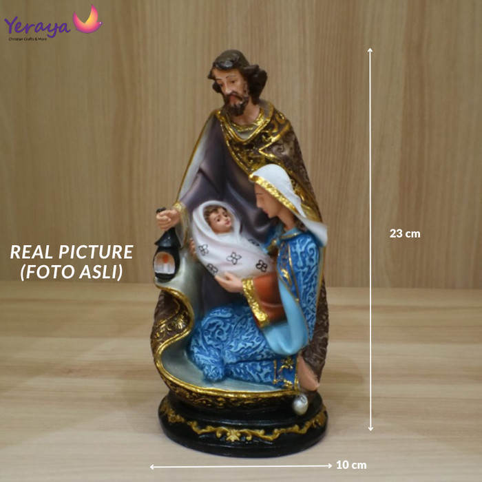 Jual Patung Rohani Katolik Keluarga Kudus Palungan Jubah Batik Biasa ...