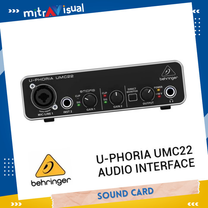 Jual Behringer U-PHORIA UMC22 Sound Card | Shopee Indonesia