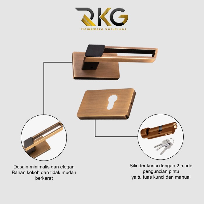Jual Rkg Kunci Pintu Pisah Panel Kayu Silent Magnetic Suction Door Lock ...