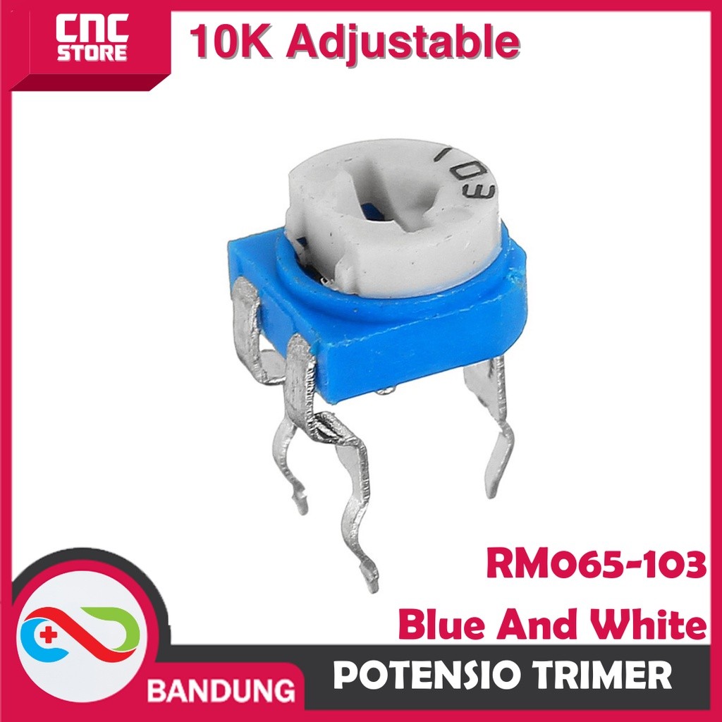 Jual POTENTIOMETER 10K HORIZONTAL RM065-103 BLUE AND WHITE ADJUSTABLE ...