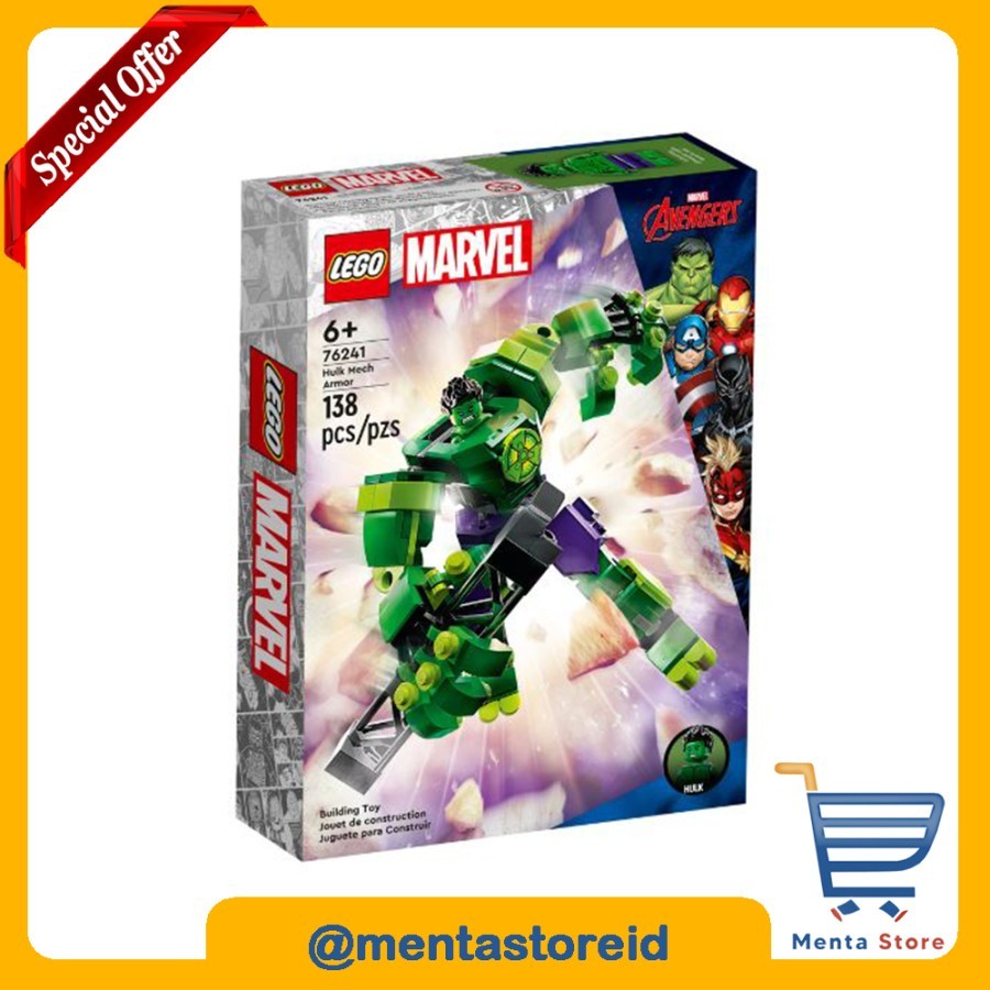 Jual LEGO Marvel 76241 Hulk Mech Armor | Shopee Indonesia