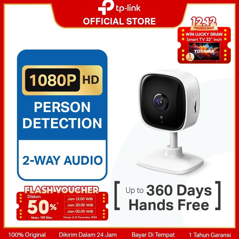 Jual TP-Link | Tapo C100 Smart IP Camera WiFi CCTV Indoor HD Home ...