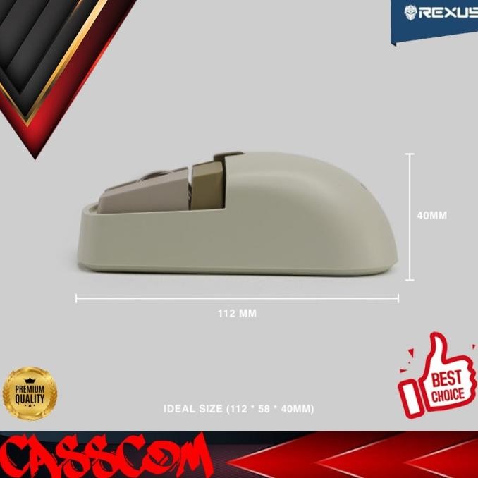 Jual Promo Rexus QB400 Mouse Office Retro Wireless Bluetooth Dual ...