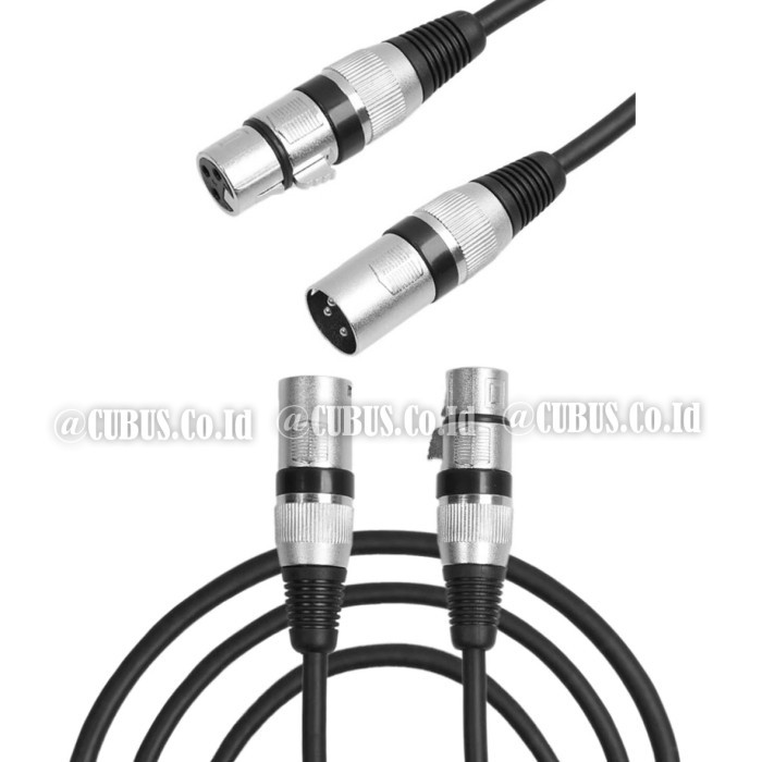 Jual Kabel Mic Xlr Male To Xlr Female 3 Pin 3 Meter Microphone | Shopee Indonesia