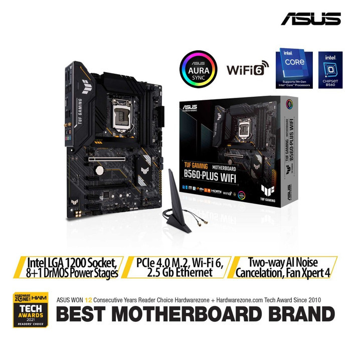 Jual ASUS TUF B560 PLUS GAMING WIFI ATX - LGA 1200 (GEN 11, B560) | Shopee Indonesia