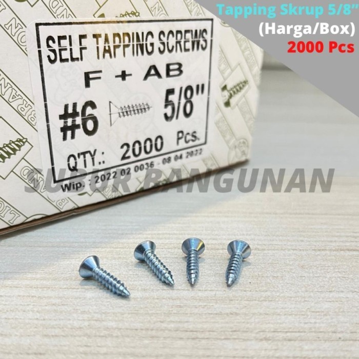 Jual HARGA DISC - SEKRUP TAPPING 6 X 5/8" MOON LION SKRUP SELF TAPPING ...