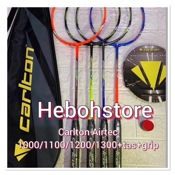 Jual Raket Badminton CARLTON AIRTEC 1000/1100/1200/1300+senar YONEX ...