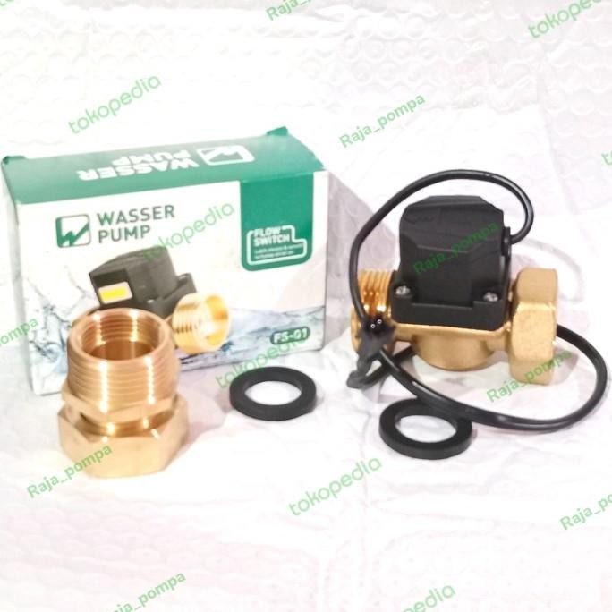 Jual FLOW SWITCH WASSER 1" 1" INCHI ORIGINAL / OTOMATIS POMPA BOOSTER ...