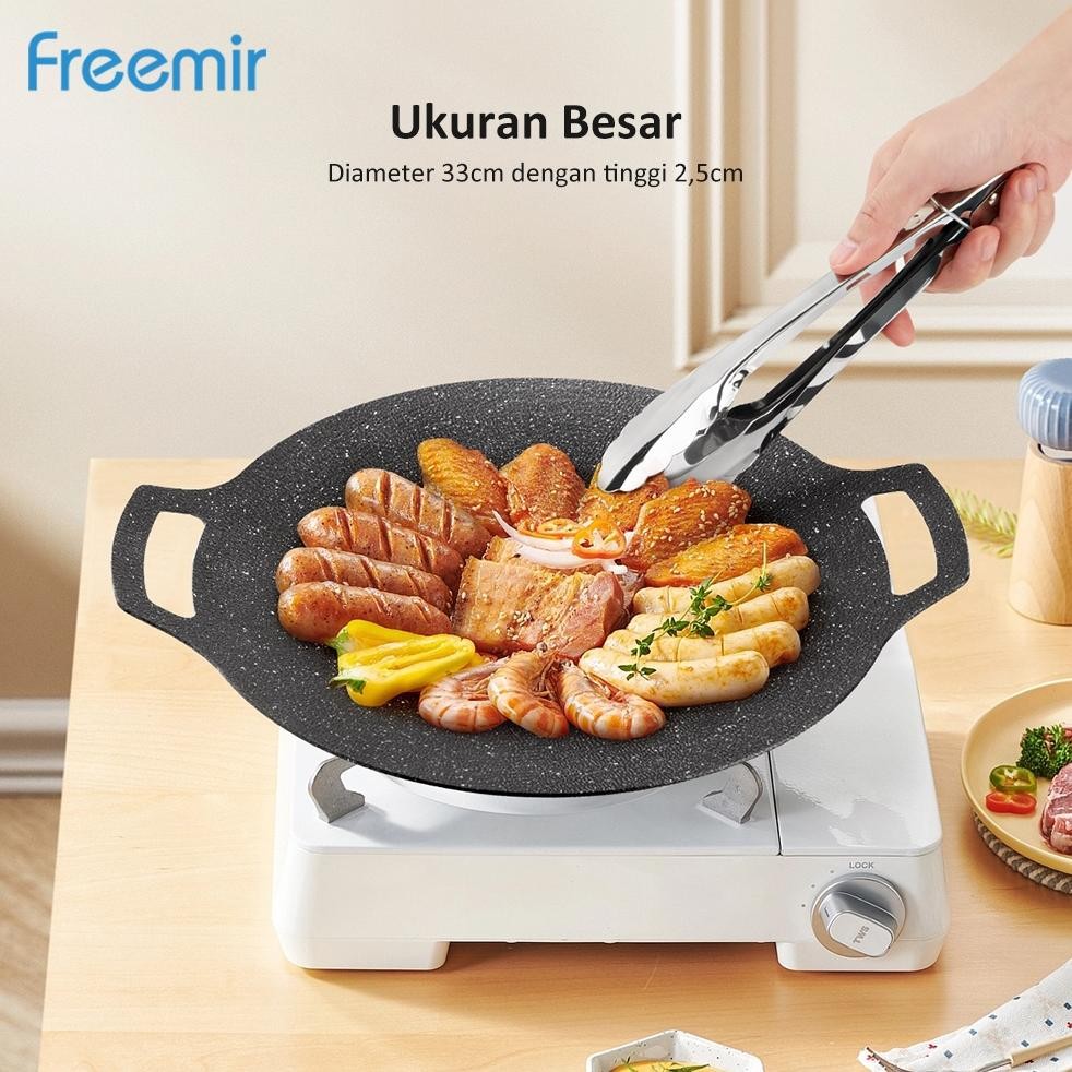 Jual PENAWARAN TERBATAS [OFFICIAL MALL] freemir Grill Pan 30 CM Wajan ...