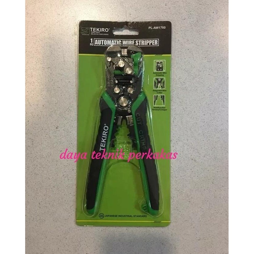 Jual TANG KUPAS KABEL TEKIRO - TANG CRIMPING - AUTOMATIC WIRE STRIPPER | Shopee Indonesia