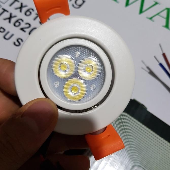 Jual Produk Baru!! Ceiling LED Spotlight MINI 3mata 3watt Cahaya Putih ...