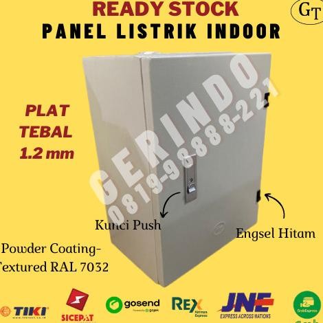 Jual Box Panel Listrik 40x30x20cm Indoor Kunci Push; 1.2mm RAL 7032 ...