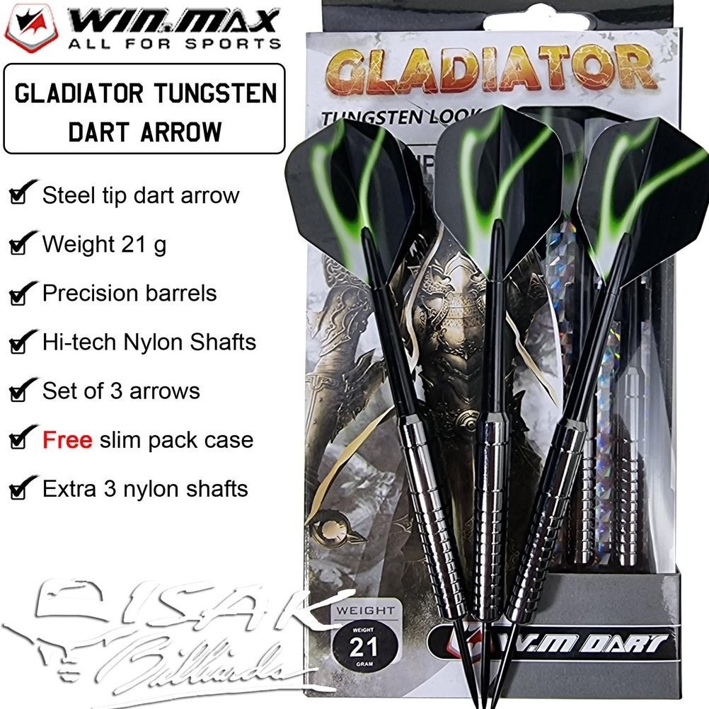 Jual Dart VIRAL Dart Arrow WinMax Gladiator 21g Set - Steel Tip Panah ...