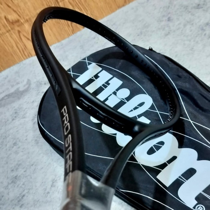 Jual Raket Tenis Wilson Pro Staff 97 Carbon Full Black Ada Tas & Plus ...