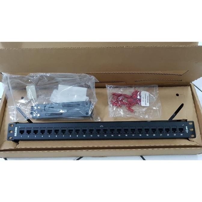 Jual Belden Patch Panel 24 Port Cat6 / Patchpanel 24 Port Cat 6 ...
