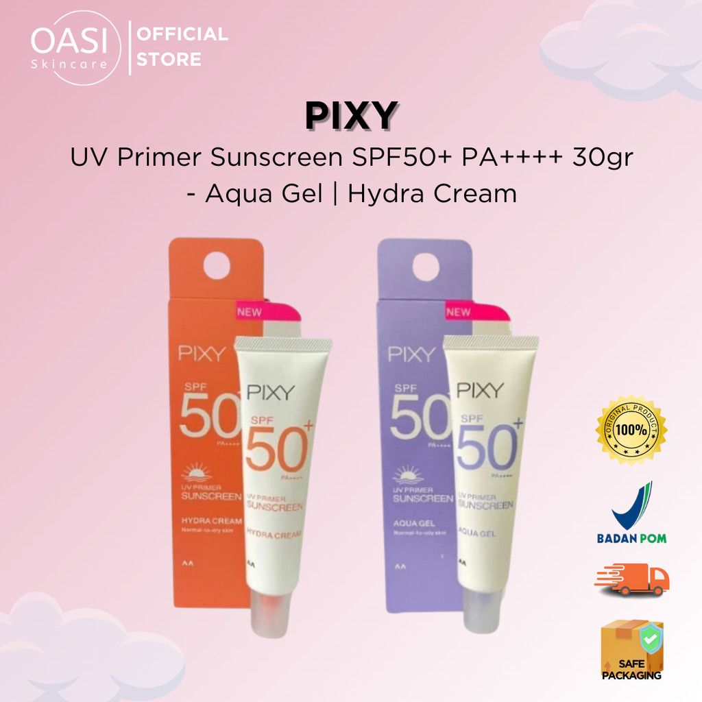 Jual PIXY UV Primer Sunscreen SPF50+ PA++++ 30gr - Aqua Gel | Hydra Cream | Shopee Indonesia