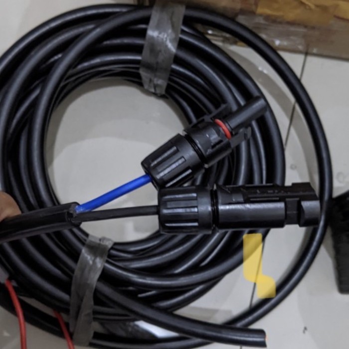 Jual NEW Set Kabel solar panel nyyhy 2x2.5mm + connector mc4 10m | Shopee Indonesia