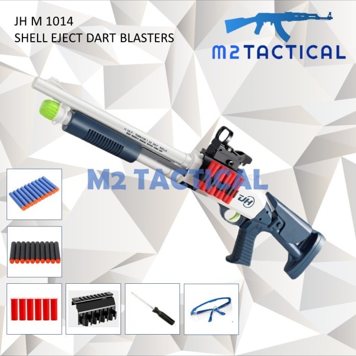 Jual Mainan Tembakan Shotgun Shell Eject M 1014 Soft Bullet Dart ...