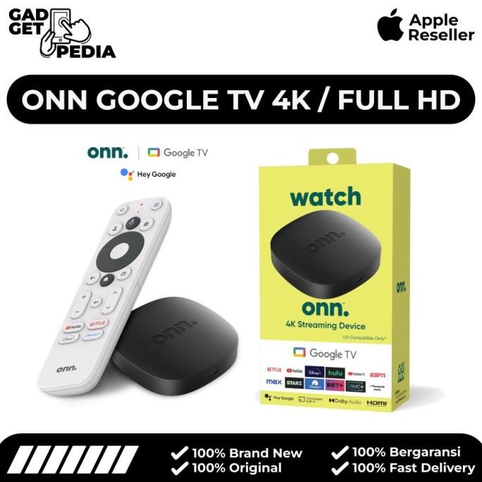 Jual BEBAS ONGKIR - Onn Google TV Streaming Box 4K & HD | onn. Google ...