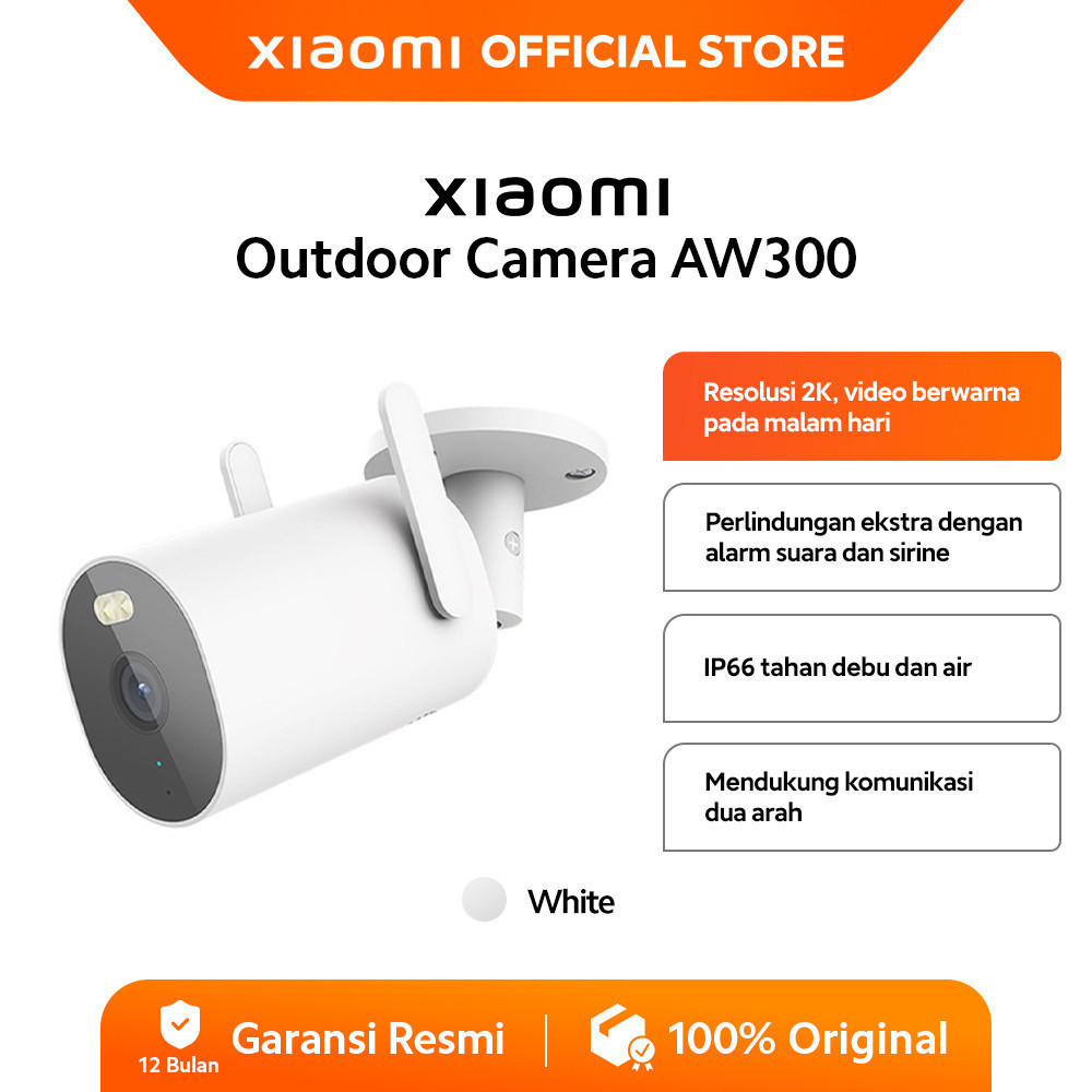 Jual Xiaomi Outdoor Camera AW300 | CCTV Outdoor | Resolusi 2K | IP66 ...