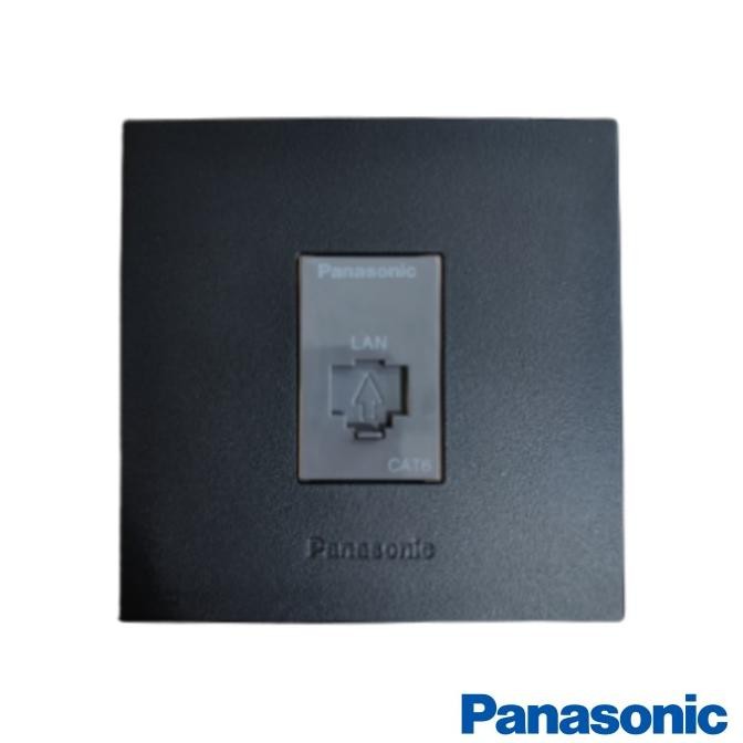 Jual PANASONIC Outlet Data LAN CAT6 CAT6E Hitam WEJ24886H WEJ 24886H ...