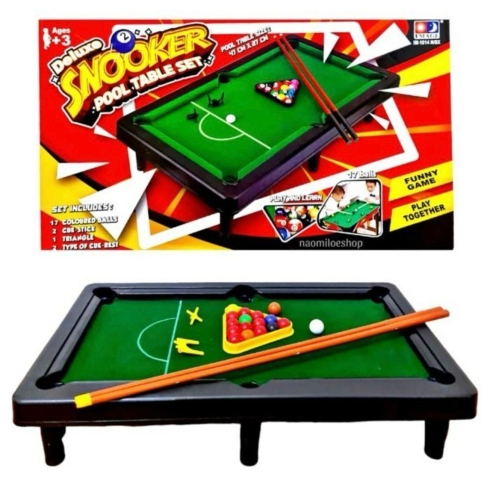 Jual Meno - Deluxe Snooker Pool Table Set Boardgame Biliard Billiard ...