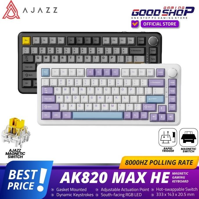 Jual Switch - Ajazz Ak820 MAX HE With Magnetic Switch Rapid Trigger Gaming keyboard | Shopee ...