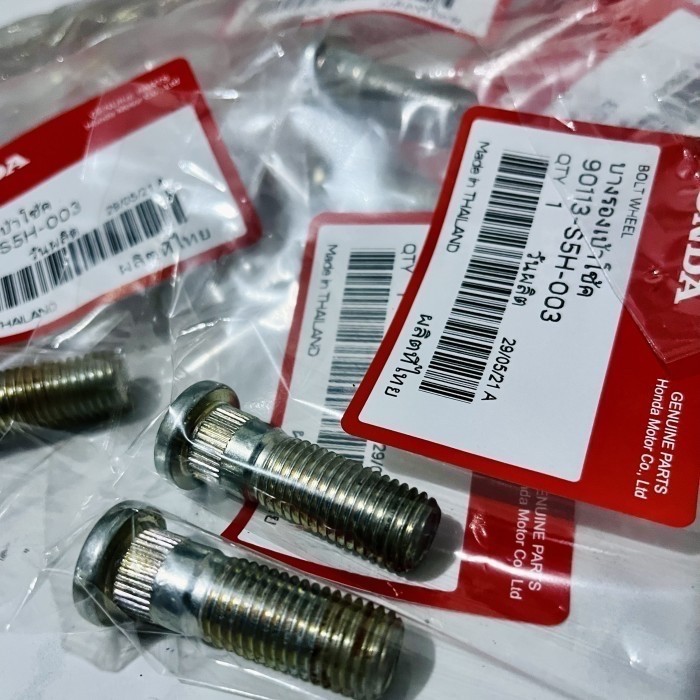 Jual Baut roda original honda 90113-S5H-003 Jazz Crv Civic Mobilio Brio ...