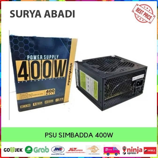 Jual POWER SUPPLY SIMBADDA 400W PSU PC 400WATT BOX PS KOMPUTER | Shopee ...