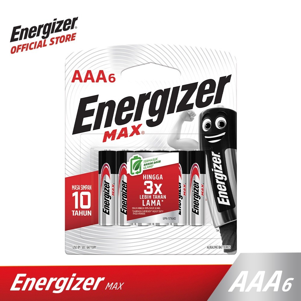 Jual Baterai Energizer Alkaline Max AAA BP6 | Shopee Indonesia