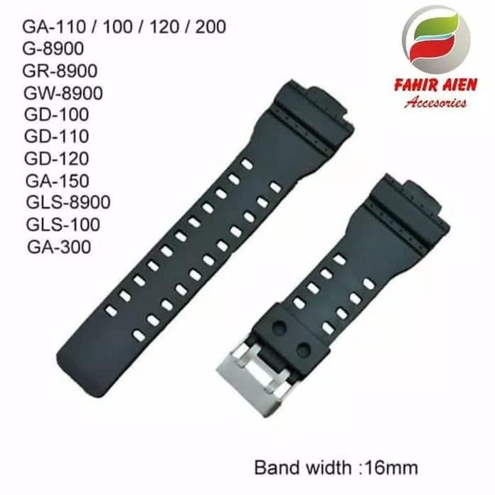 Jual TALI JAM CASIO G-SHOCK GLS-100 GLS-8900 RUBBER STRAP TALI JAM ...
