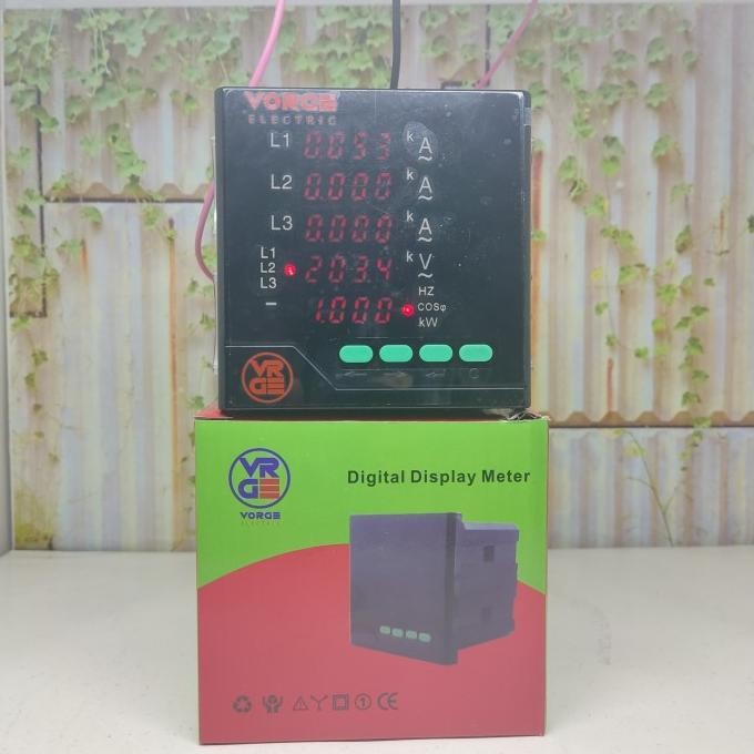 Jual DIGITAL MULTIMETER MULTI METER A V HZ 3 PHASE PANEL LARKIN LR-3UIF35 | Shopee Indonesia