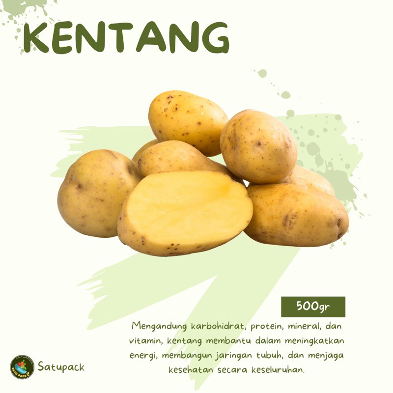 Jual KENTANG UKURAN SEDANG FRESH - 500gr | Shopee Indonesia