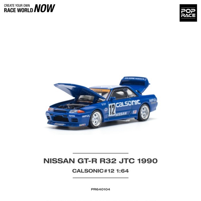 Jual Pop Race Nissan Skyline GT-R R32 Calsonic JTC1990 | Shopee Indonesia