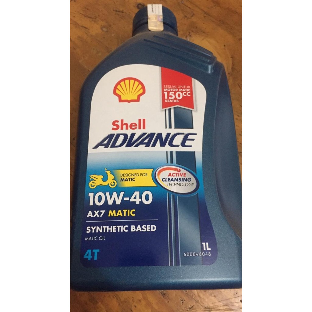 Jual oli mesin motor matic shell ax7 1 liter pcx nmax aerox xmax vario ...