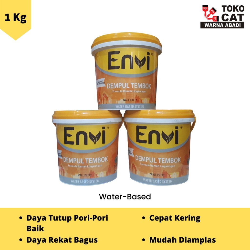 Jual Ndk896 Plamir Tembok Envi 1 Kg TerbatasYe363 | Shopee Indonesia