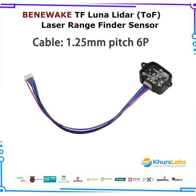 Jual Benewake TF Luna Lidar (TOF) Laser Range Distance Sensor Jarak 8 ...