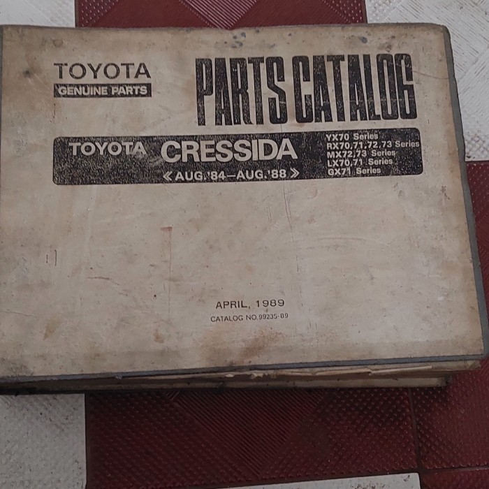Jual [OGG] Buku Katalog Parts Catalog Cressida GX71 Series Original ...